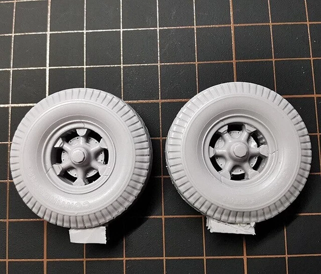 1/35 SCALE RESIN Model Wheel for FAMO Half-track 2Pcs Unpainted Figure ...