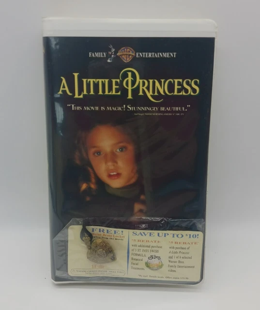 A LITTLE PRINCESS Warner Bros Family Movie VHS Clamshell With Brass ...