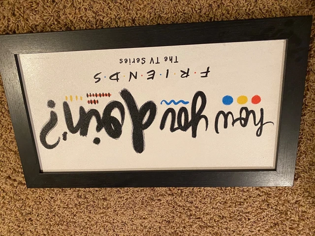 HOW YOU DOIN’ Joey’s Slogan Friends The TV Series Sign £16.75 - PicClick UK