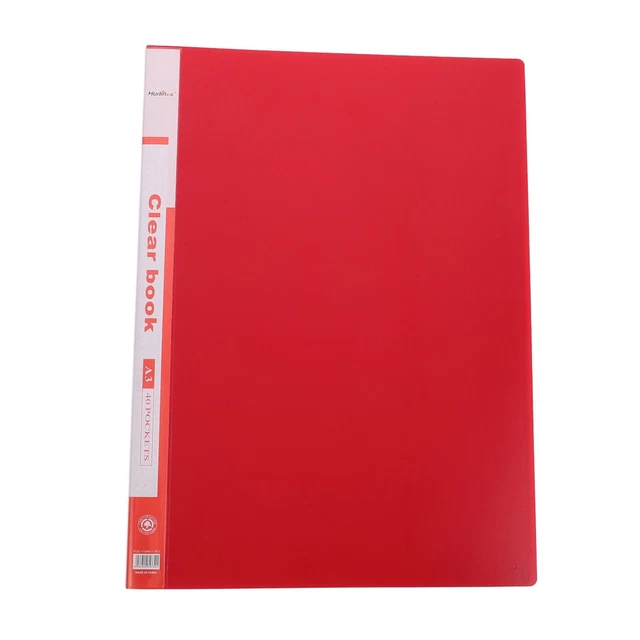 BINDER WITH PLASTIC Sleeves Presentation Book Portfolio Folder With ...