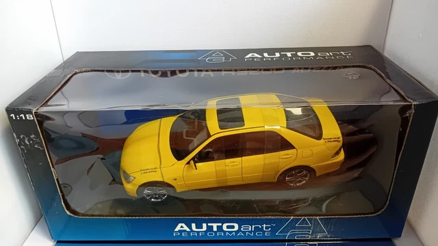 AUTOART 1:18 TOYOTA RS200 altezza giallo come nuovo in scatola molto ...