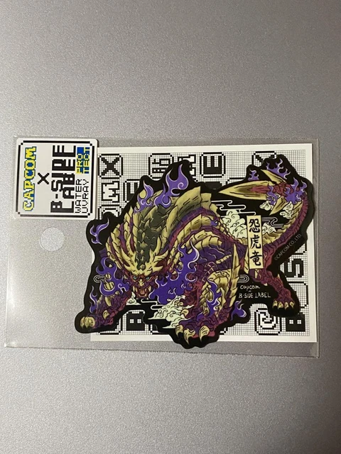 MONSTER HUNTER MAGAI Magado Ukiyoe Onkoryu Sticker B-Side Label $41.99 ...