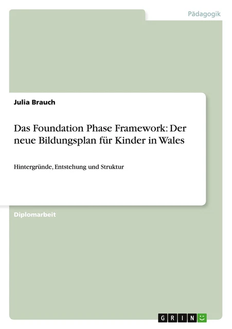DAS FOUNDATION PHASE Framework: Der neue Bildungsplan für Kinder in Wales Julia EUR 44,99 ...