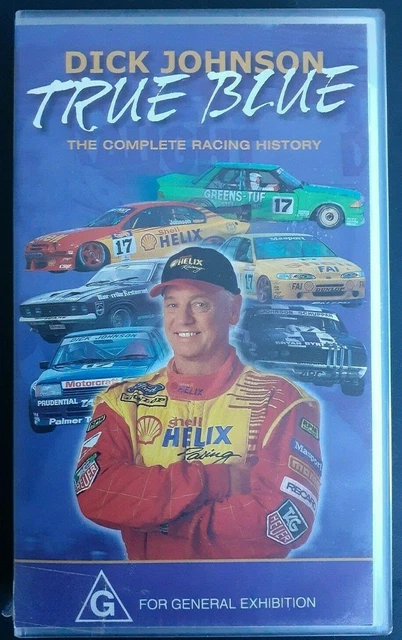 DICK JOHNSON - True Blue VHS VIDEO TAPE (Australian motor racing ...