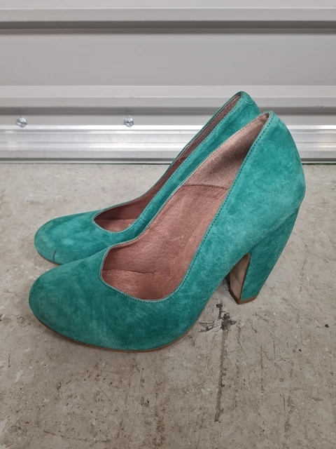 OFFICE LONDON UK Size 4 Green Heeled Shoes £11.99 - PicClick UK