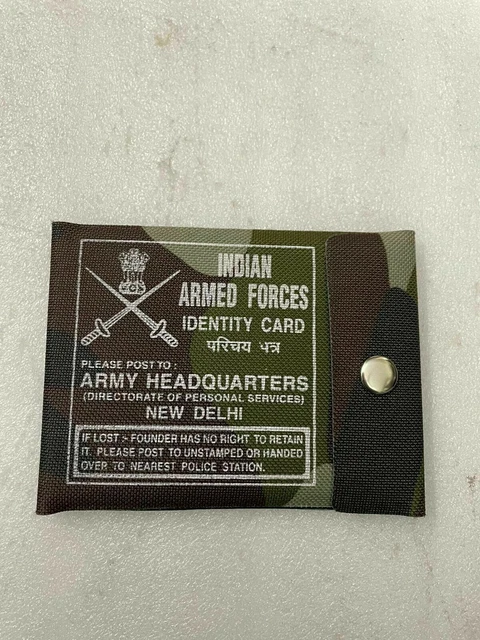 ANTIQUE VINTAGE INDIA Militaria: World War Army ID Card - Rare ...