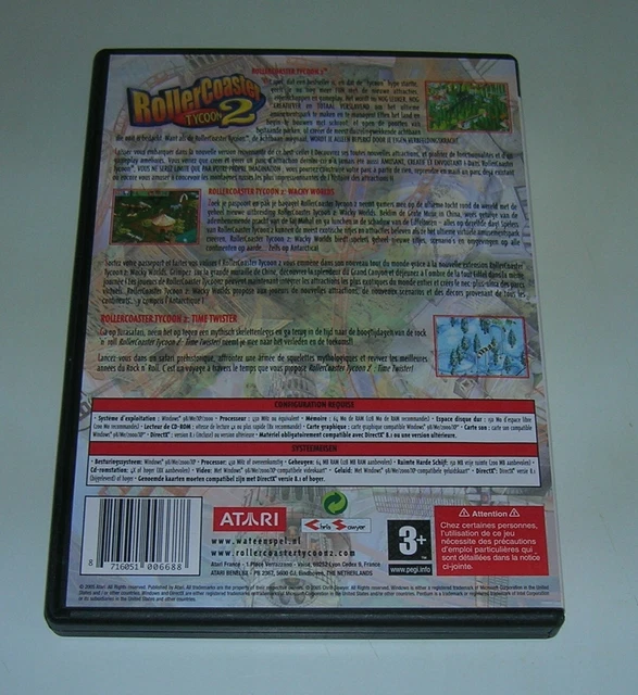 ROLLER COASTER TYCOON 2 Time Twister Expansion Pack - Jeu PC CD ROM EUR ...