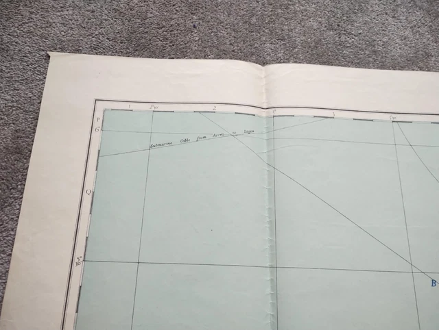 1949 VINTAGE GOVERNMENT Map of Nigeria : Southern Coast £32.00 ...