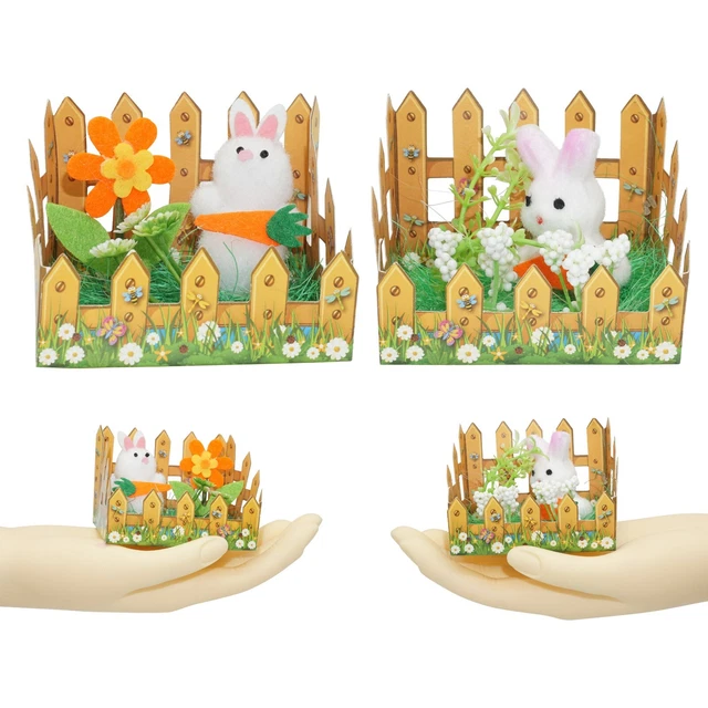 RECINZIONI PER PICCHETTI con animali pasquali, set regalo decorativo 8 ...