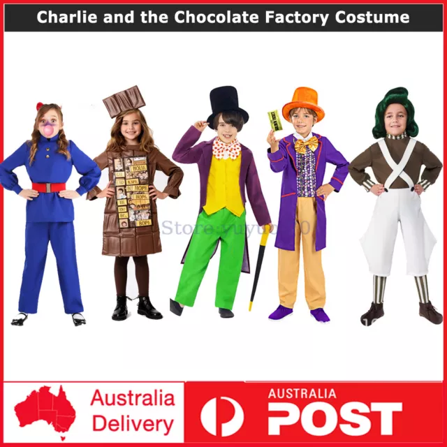 Charlie And The Chocolate Factory Outfit Willy Wonka Cosplay Costume