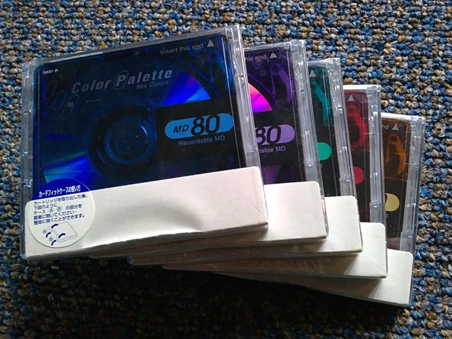 5 X JVC Victor Color Palette 80 min Minidisc Neuf EUR 20,00 - PicClick FR