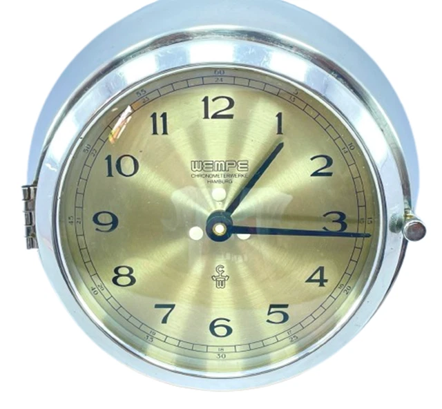 WEMPE 20404 CHRONOMETERWERKE Master Clock Digital Electric Marine Ship ...