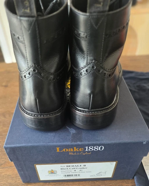 LOAKE BEDALE BLACK UK 9 G wide fit £77.61 - PicClick UK