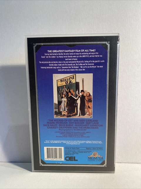 VINTAGE THE WIZARD Of Oz - Cel VHS Video Tape - Judy Garland, Frank ...