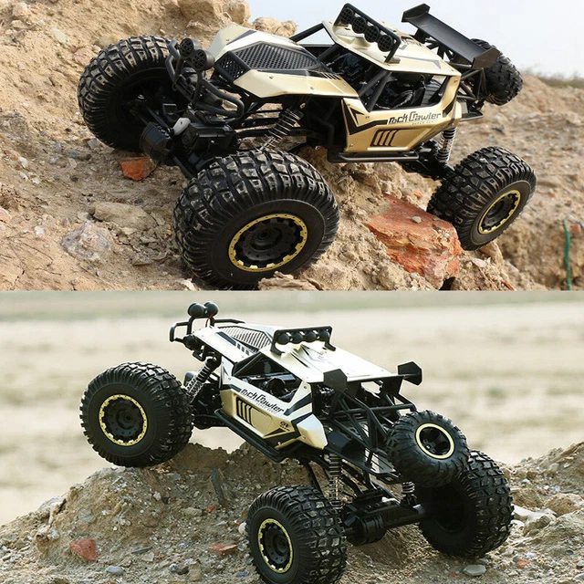 1:8 RC CAR Monster Truck 2.4GHz Big Wheel Kids Toy 4WD Xmas With Two ...