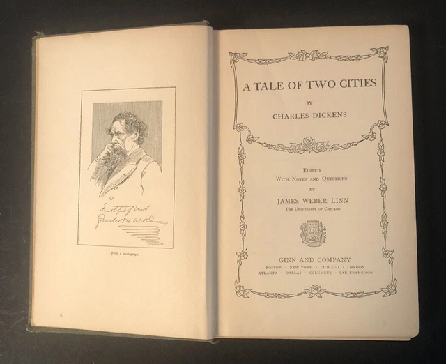 A TALE OF Two Cities Charles Dickens 1906 Hardcover Book James Linn ...