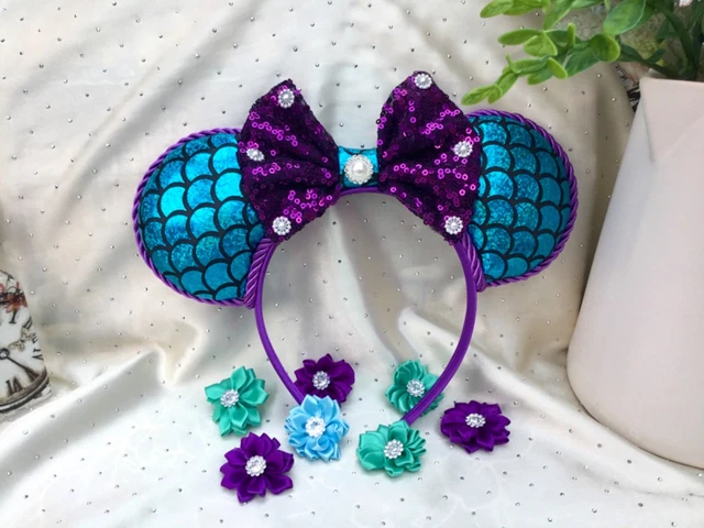DISNEYS ARIEL INSPIRED Ears Headband - Little Mermaid Princess Headband ...