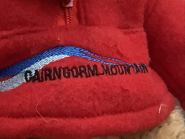 CAIRGROMN MOUNTAIN TEDDY with Red Top NWT SOFT PLUSH 12 Cute Cuddly Toy ...