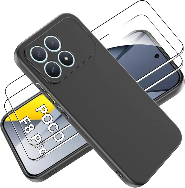 FOR XIAOMI POCO F8 Pro/ F8 Ultra Case, Silicone Gel Phone Cover+Screen ...