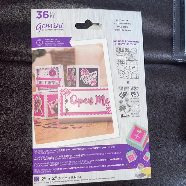 GEMINI POP UP Confetti Box Collection - Dimensionals - by Crafters ...