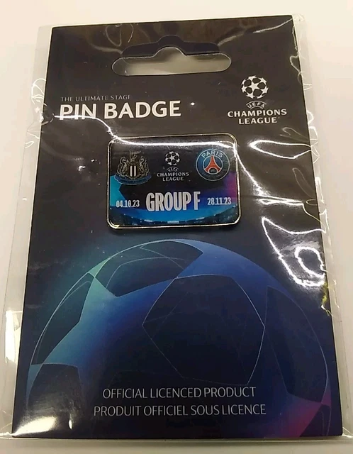 NEWCASTLE UNITED PARIS St Germain Metal Pin Badge Official Champions ...