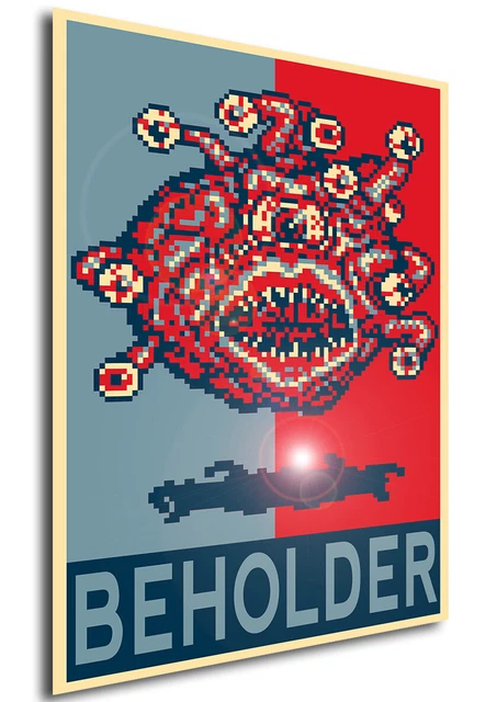 POSTER PROPAGANDA - Pixel Art - Eye Of The Beholder - Xanathar EUR 6,90 ...