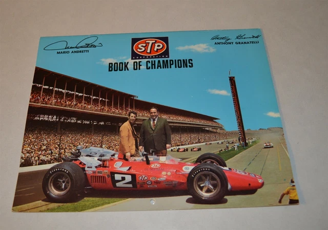 1971 STP AUTO Racing Calendar Mario Andretti Anthony Granatelli All STP ...