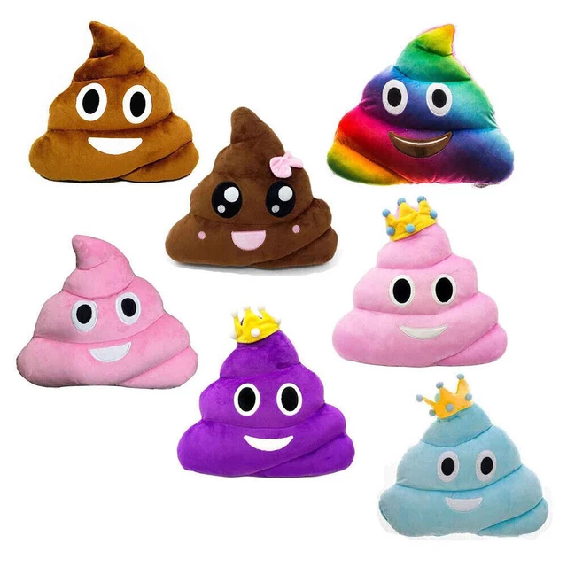 POOP POO FAMILY Emoji Emoticon Pillow Stuffed Soft Plush Toys Gifts ...