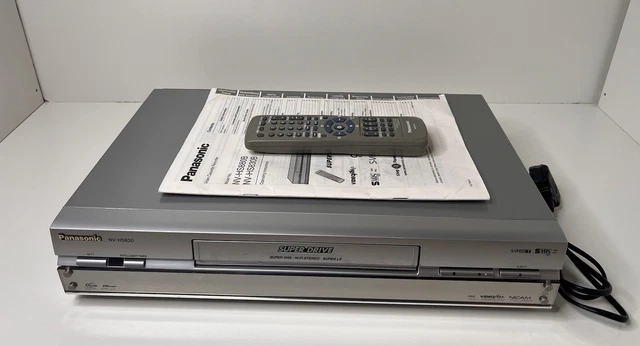 PANASONIC NV-HS830B VHS Super VHS Video Cassette Player with Remote and ...