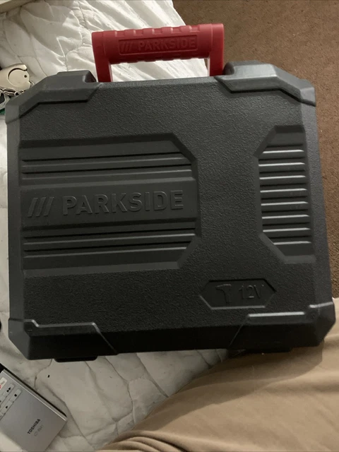 PARKSIDE 12V CORDLESS Drill & Driver +Drill Bit ,Driver Bit Set Inc No ...