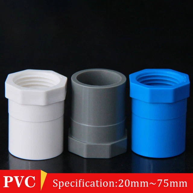 PVC WASSERVERSORGUNG ROHR BSP Gewinde Fittings Adapter Joint Verschiedene Größen EUR 1,18 ...