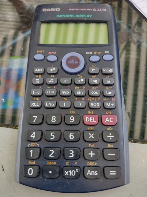 CASIO FX-83ES NATURAL Display Scientific Calculator No Cover £5.00 ...
