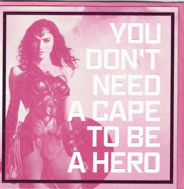 'JUSTICE LEAGUE' YOU Dont Need A Cape To Be A Hero - Carta e busta 160 ...