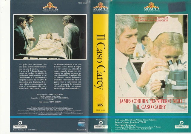 IL CASO CAREY (1972) VHS EUR 29,90 - PicClick IT