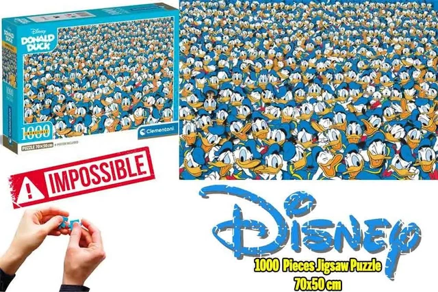 DISNEY - DONALD Duck - Impossible Jigsaw Puzzle 1000 Pcs EUR 21,01 ...