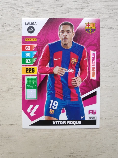 PANINI VITOR ROQUE Rookie Card Adrenalyn XL 2023 2024 Fc Barcelone EUR ...