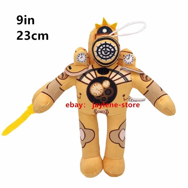 SKIBIDI TOILET PLUSH Clock man Titan Figure Stuffed Plushies Doll Toys ...