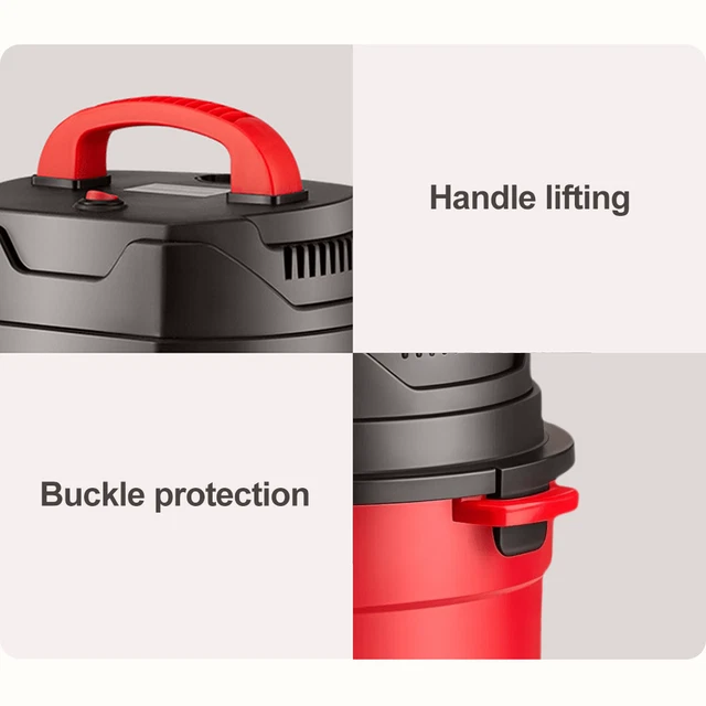 15L WET DRY Vacuum Cleaner 1200W Bucket Hoover Car Garage Workshop UK ...