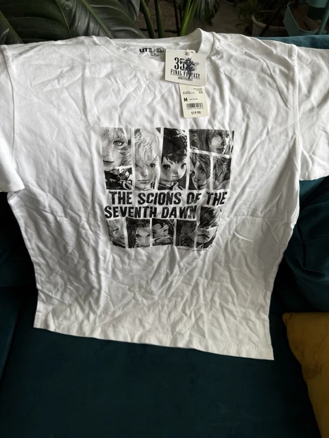 FINAL FANTASY XIV FF14 FFXIV Uniqlo 35th Anniversary Shirt US Medium (M ...