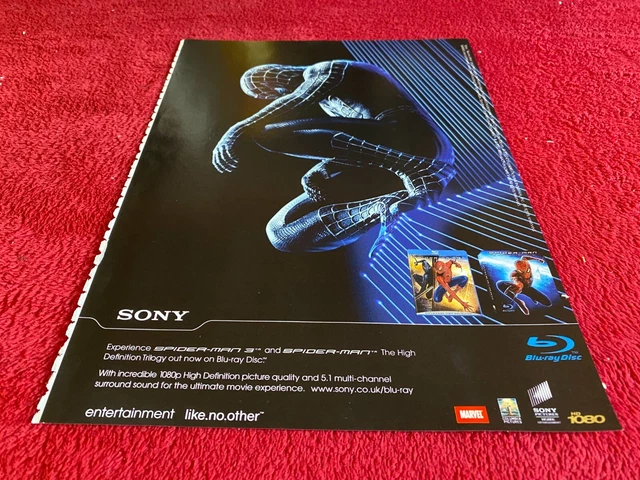 PAD66 DVD/BLU RAY Advert 12X9 Spider-Man 3 £9.99 - PicClick UK