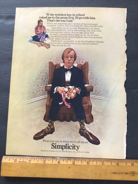 VINTAGE SIMPLICITY AD Clipping Original Magazine Print Sewing Patterns ...