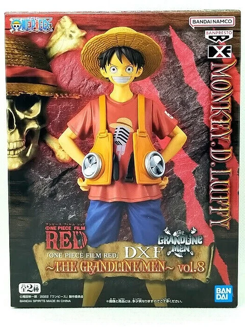 ONE PIECE FILM RED Luffy Figure DXF THE GRANDLINE MEN vol.8 Banpresto ...