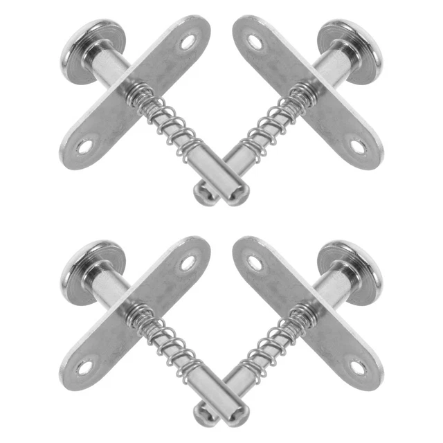 4PCS STAINLESS STEEL Plunger Latches Spring-Loaded Window Screen ...