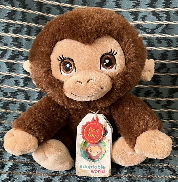 KEEL TOYS KEELECO Monkey Adoptable World Eco Plush Soft Toy Tagged. (16) £14.99 - PicClick UK