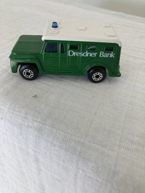 VINTAGE MATCHBOX ARMOURED Truck No69 Dresdner Bank 1978 A1 Condition ...