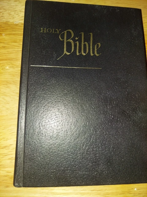 VINTAGE THE HOLY Bible KJV King James Version ABS Black Hardcover 1985 ...