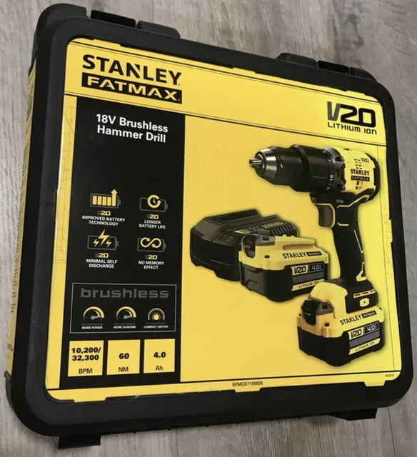 STANLEY FATMAX V20 Brushless combi drill bare unit SFMCD715 -INC ...