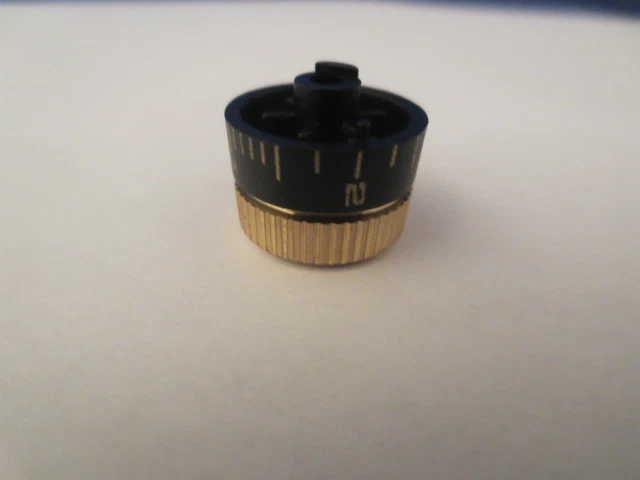 NOS DUAL CS 450 Gold Turntable Rotary Knob 285104 Authentic Real Thing ...