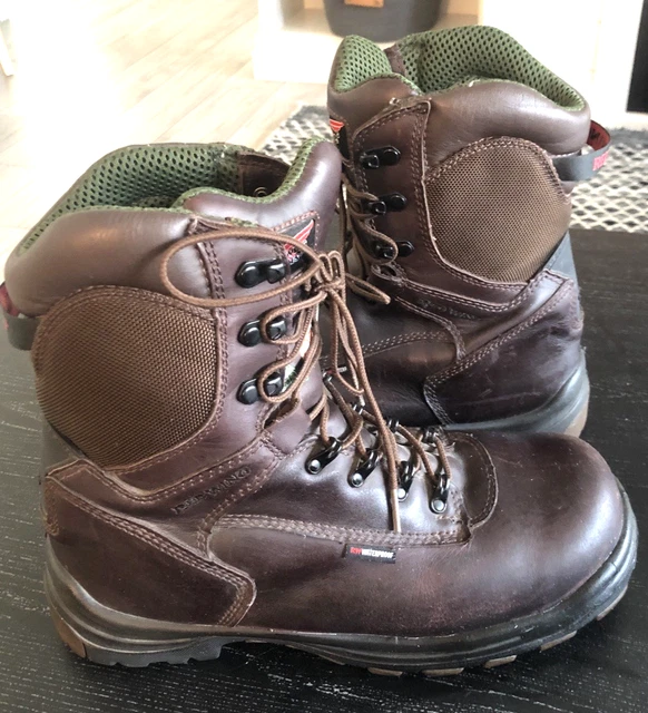 RED WING SHOES Boots 3547 Mens 10.5 D Steel Toe Brown Leather Work ...