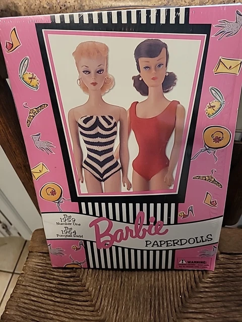 VINTAGE AVON BARBIE Paper Dolls 1959 Number One & 1964 Ponytail Swirl ...